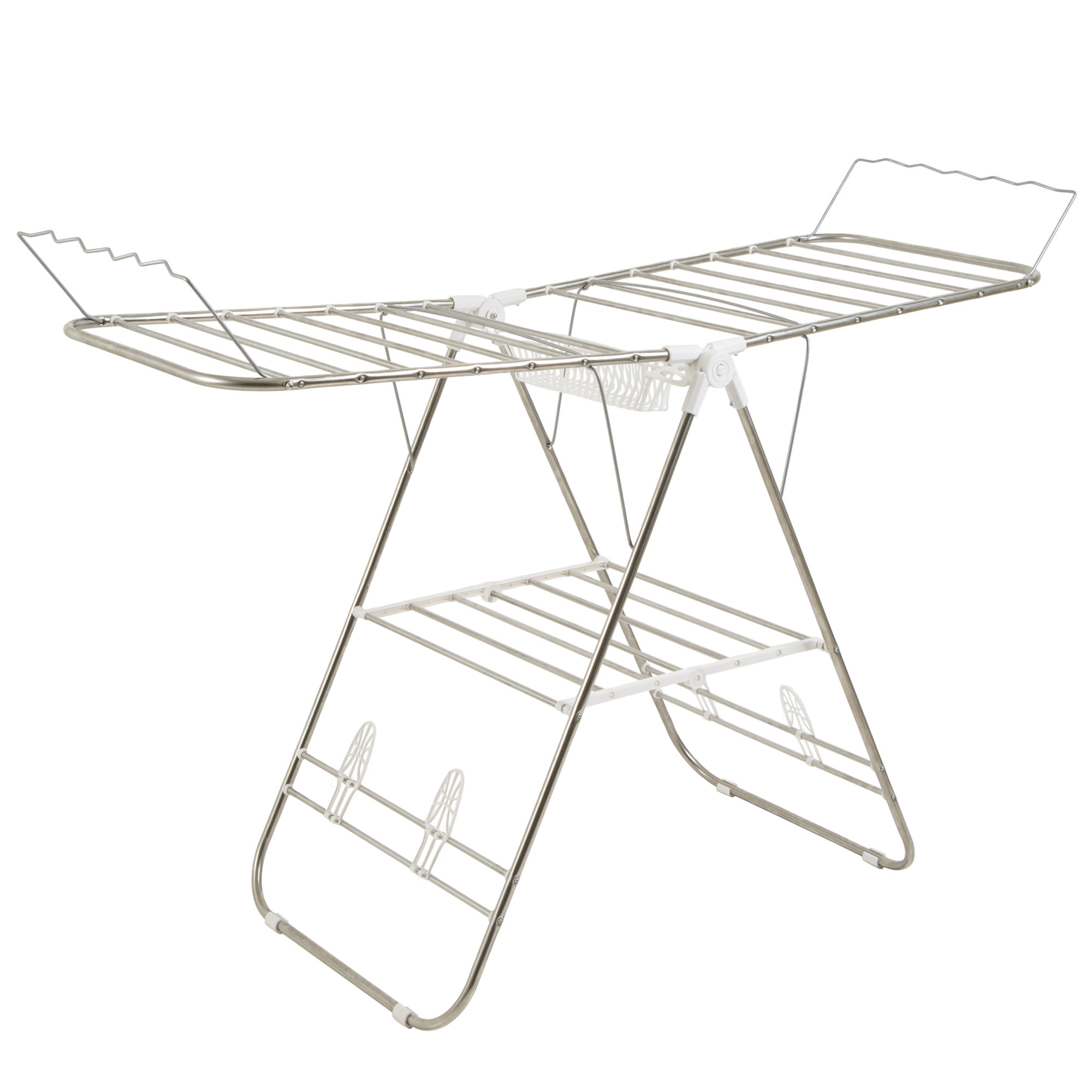 Everyday Home Foldable Clothes Drying Rack - Collapsible Indoor/Outdoor ...