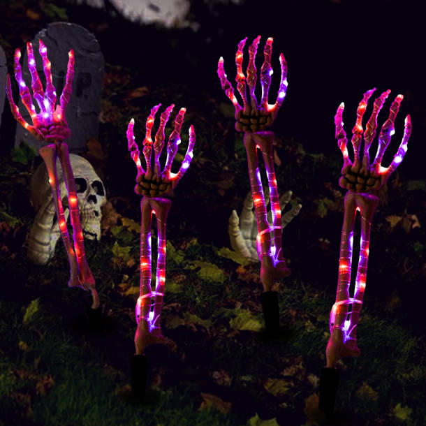 Brite Ideas Dancing Skeleton LED Lighted Display | Wayfair