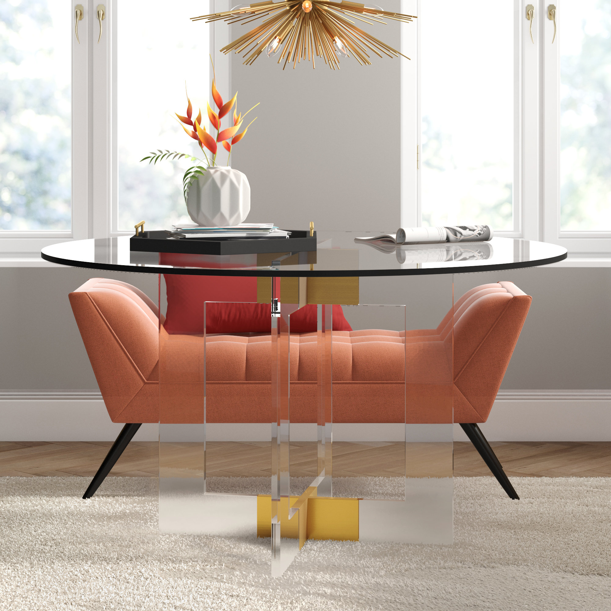 Everly Quinn Ravello Dining Table & Reviews | Wayfair