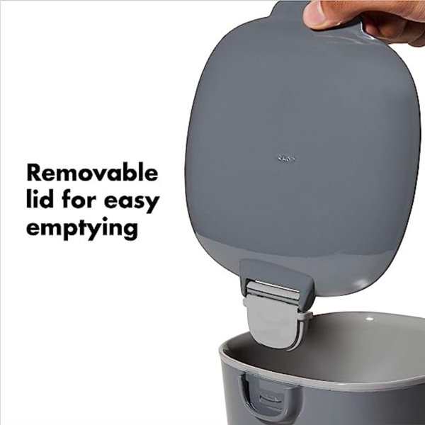 OXO 2.8 Gallons Plastic Manual Lift Trash Can & Reviews | Wayfair