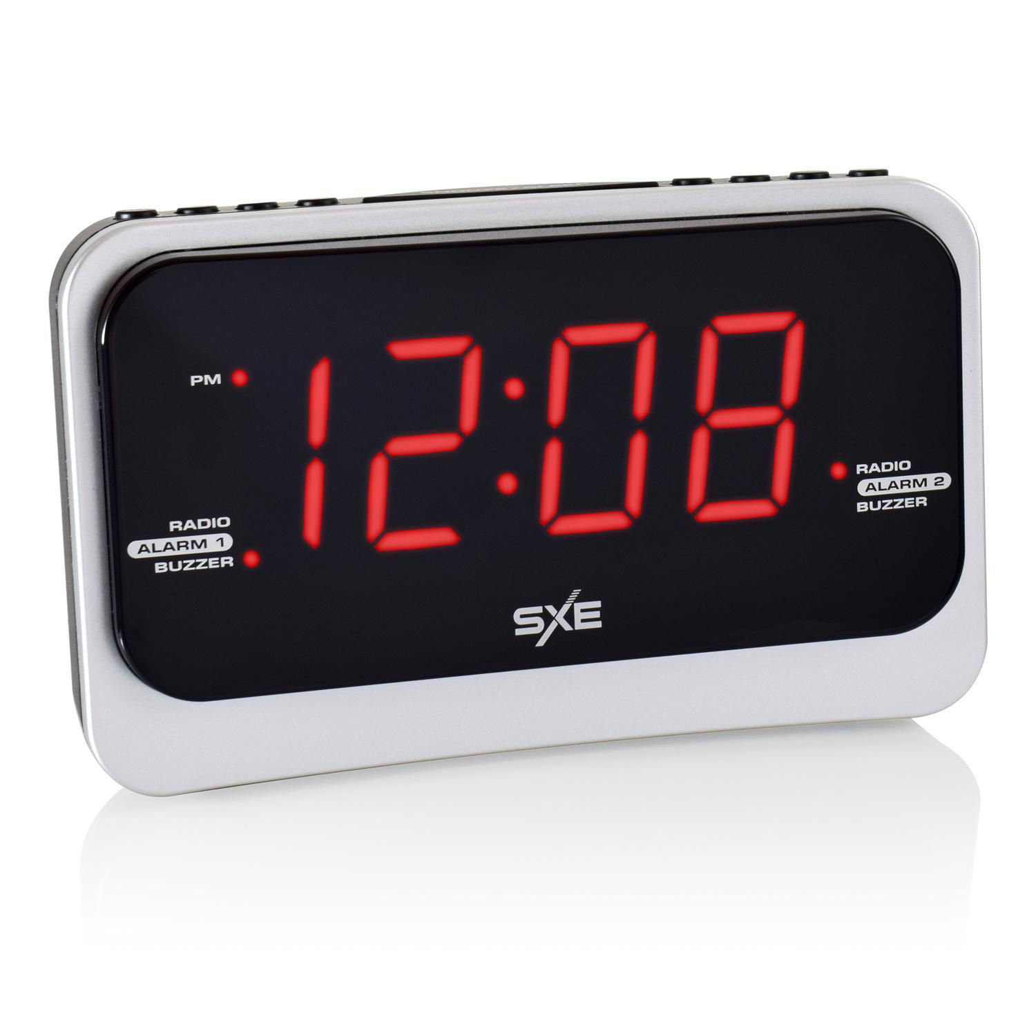SXE Digital 1.4" LED Clock Radio With USB Charging Port | Wayfair