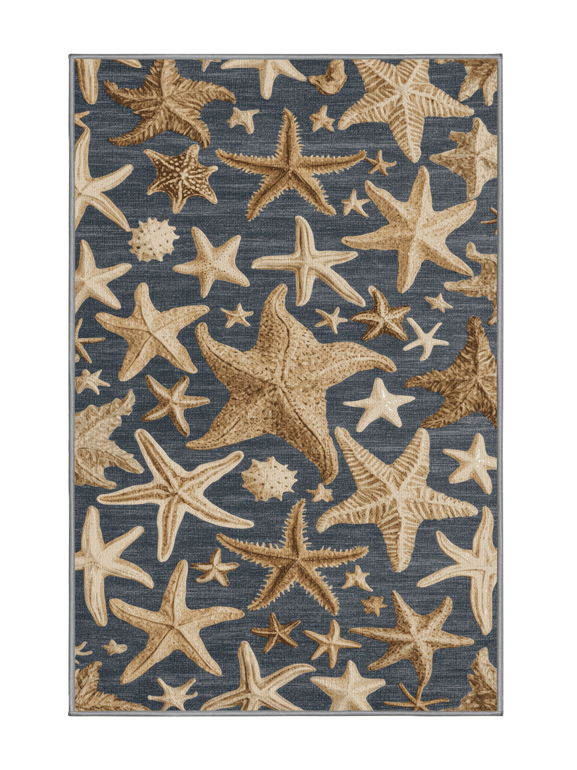 Longshore Tides Washable Starfish Nautical Area Rug | Wayfair