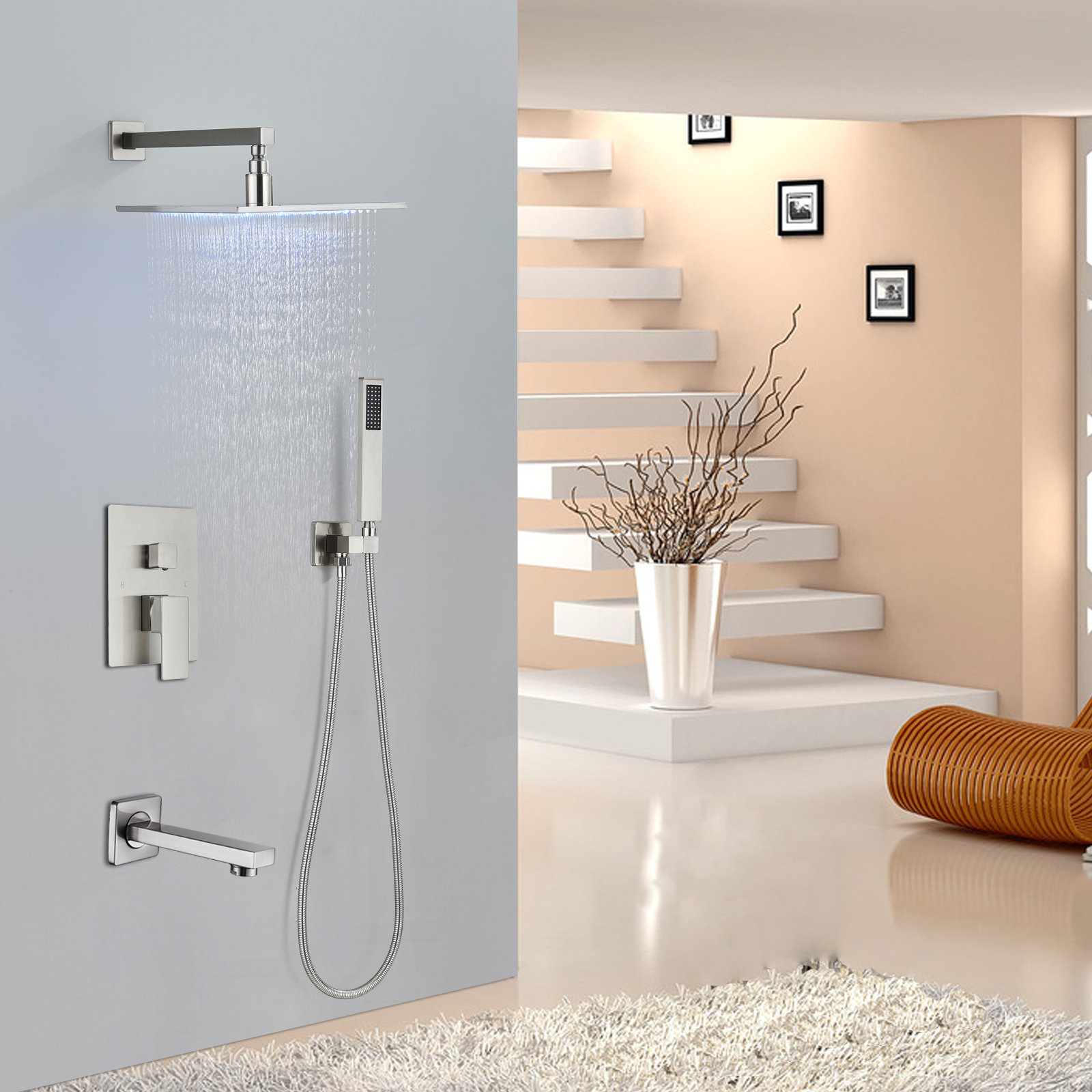 AlenArtWater Complete Shower System with Rough-in Valve | Wayfair
