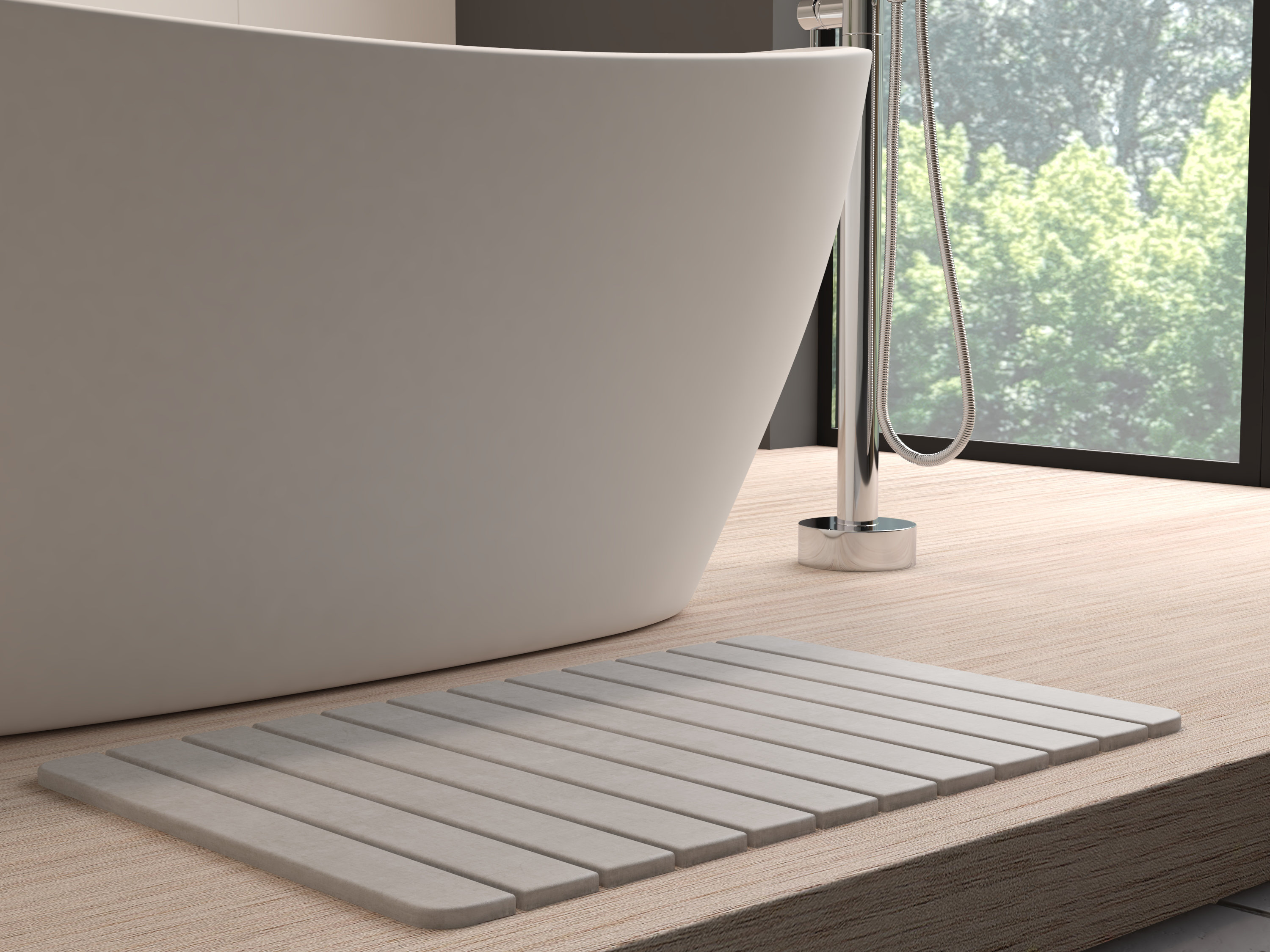 Latitude Run® Diatomite Quick-Dry Stone Bath Mat - 34" X 21" (Large ...