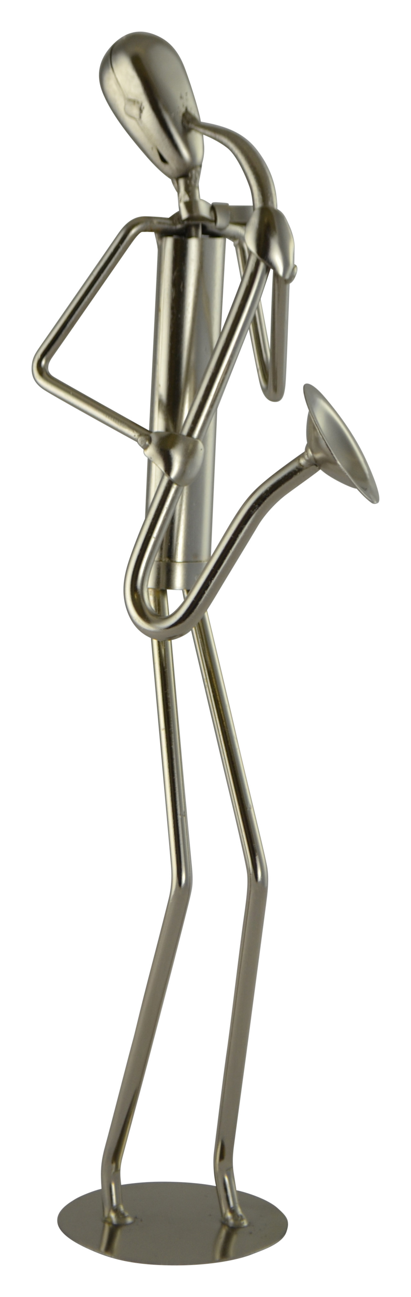 Red Barrel Studio® Metal Saxophone Band Player Musical Figurine | Wayfair