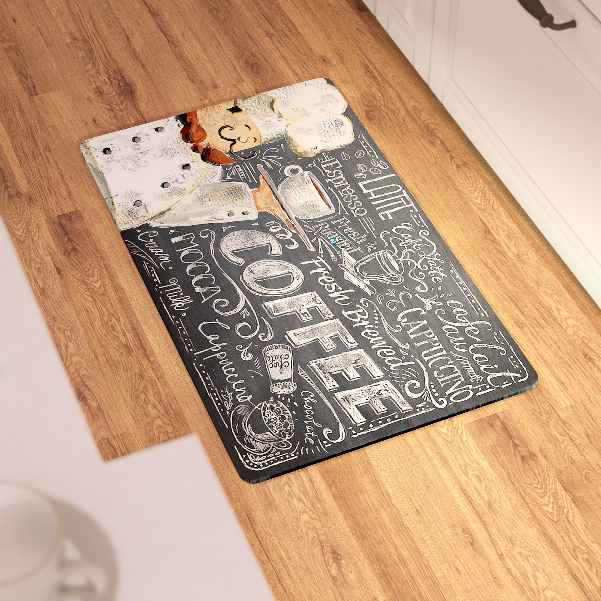 Red Barrel Studio Heywood Coffee Chef Kitchen Mat & Reviews - Wayfair ...