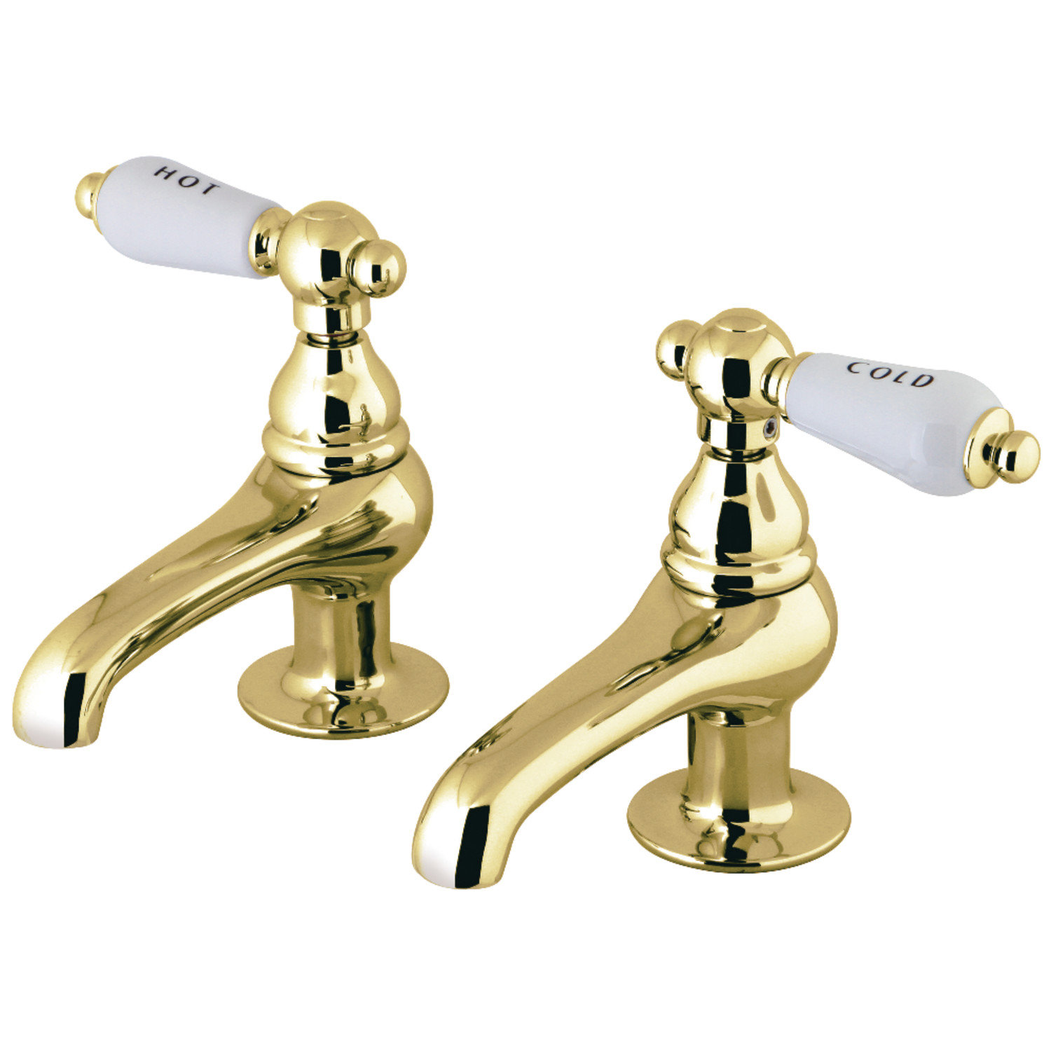 Kingston Brass Vintage Two-Handle Deck Mount Basin Tap Faucet & Reviews ...