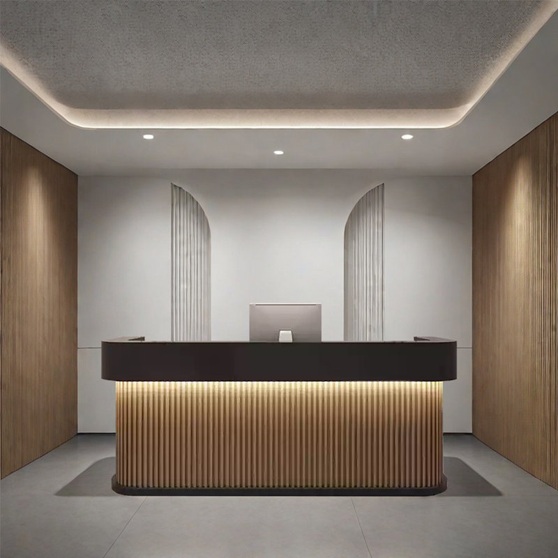 Artistic Soul XKX Premium Furniture Rectangular Modern Front Desk ...