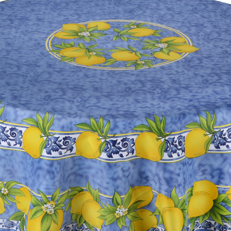 Bay Isle Home™ Citrus Blue French Provencal Polyester Tablecloth - 70 ...