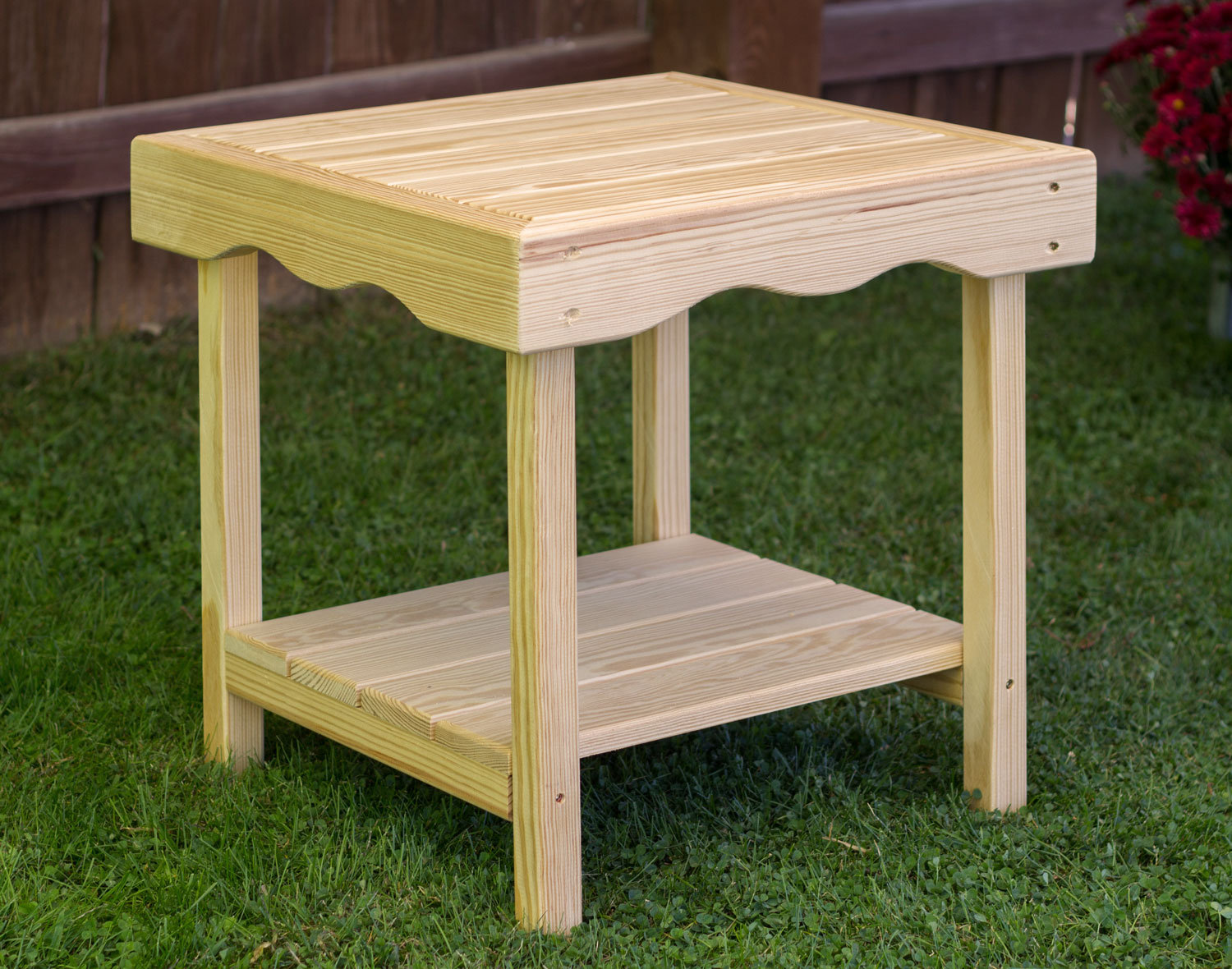 Red Barrel Studio® Pine Solid Wood Side Table | Wayfair