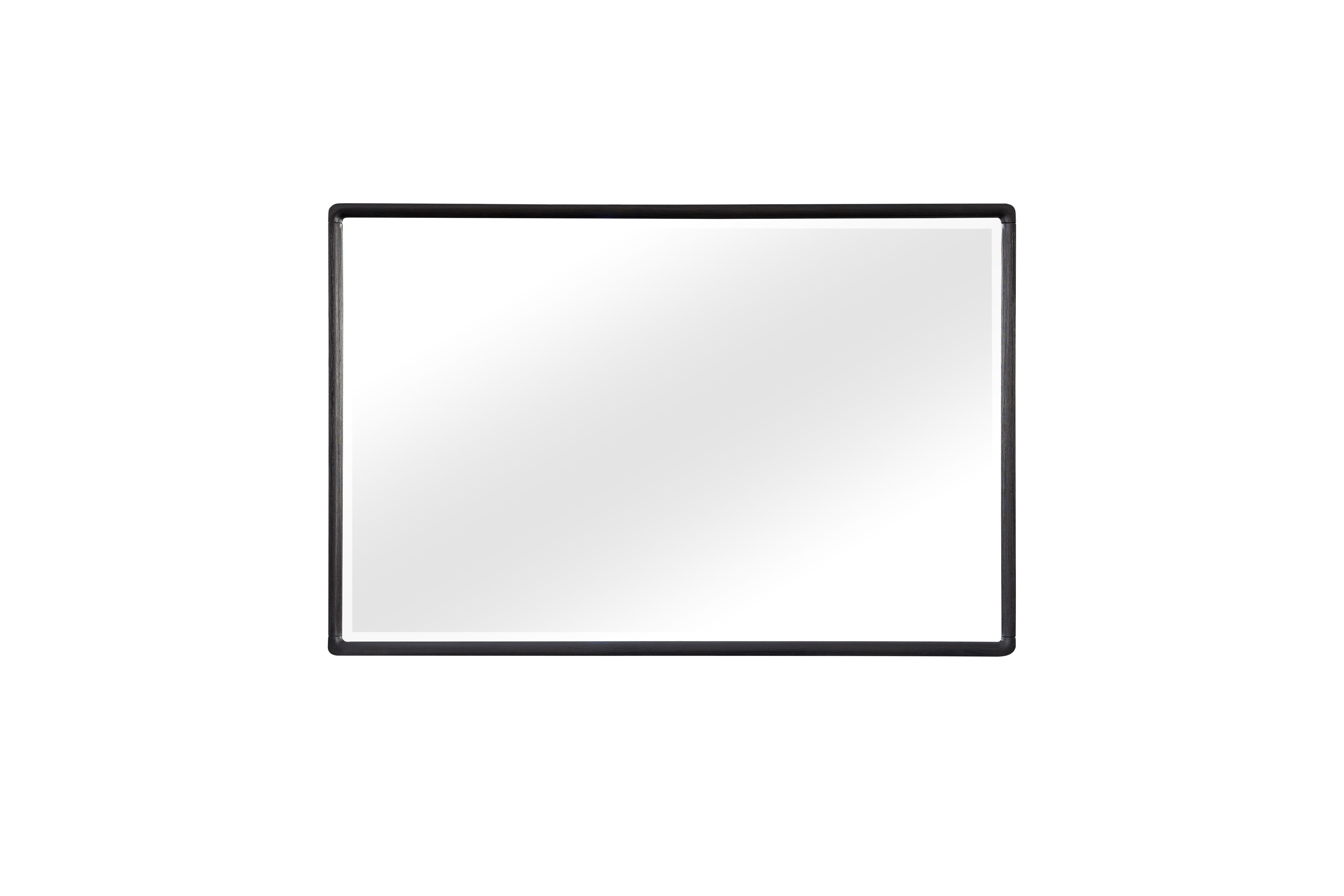 NFusion Oren Rectangular Wood Mirror with Beveled Glass | Wayfair