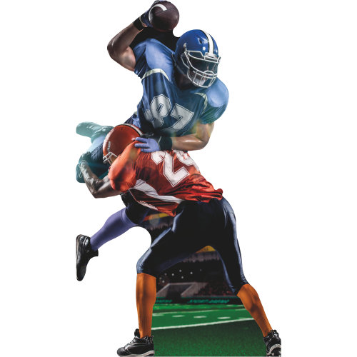 Wet Paint Printing SP13406 Football Player Gridiron Action Scene ...