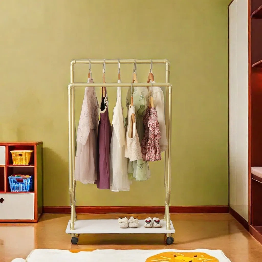Hokku Designs Heavy Duty Clothes Racks For Hanging Clothes, Gold ...