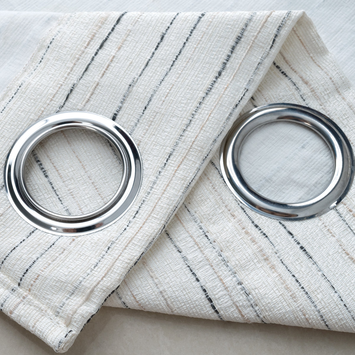 Ebern Designs Kensington Textured Woven Privacy Window Curtain | Wayfair