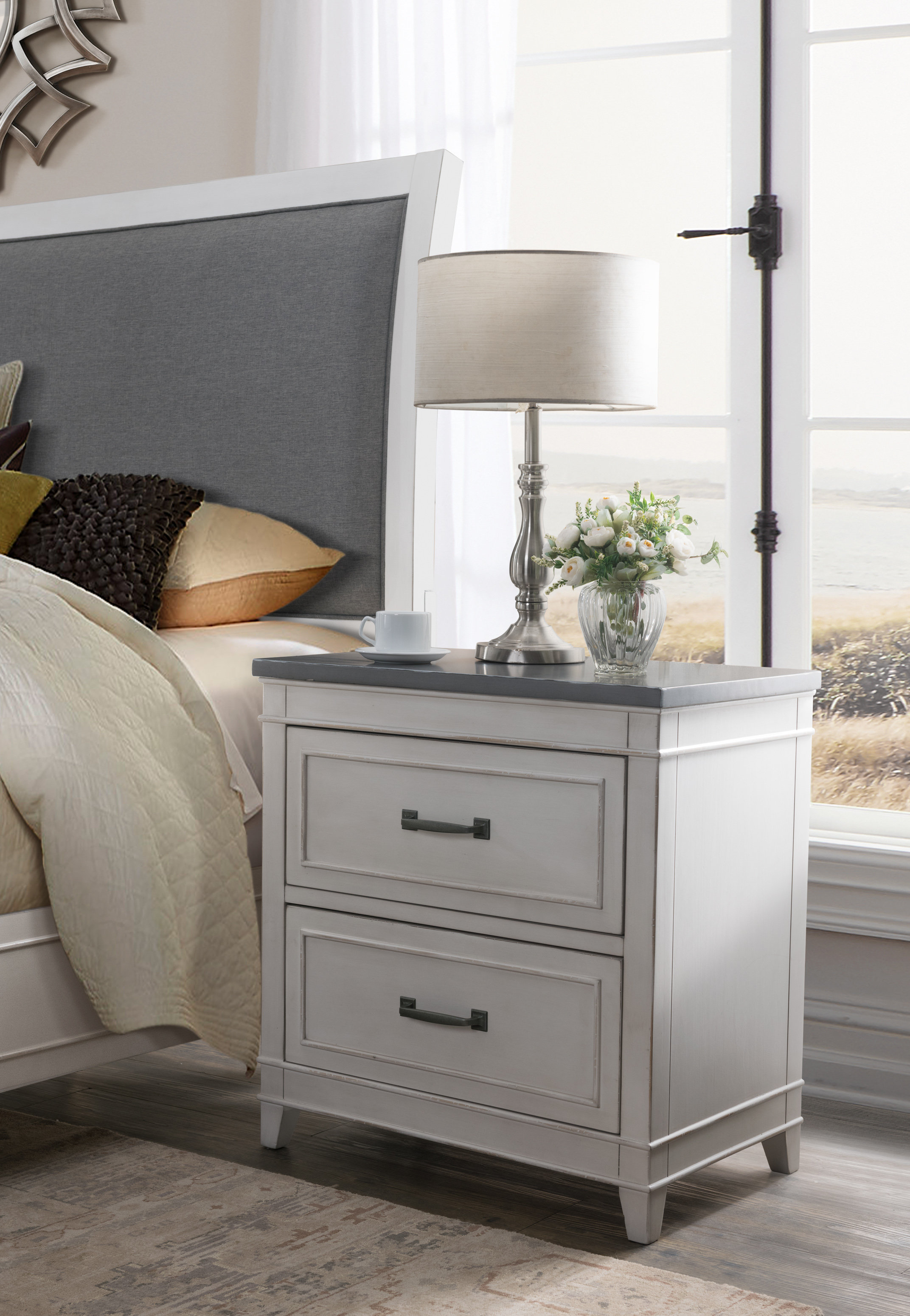 Gracie Oaks Zobe 2 - Drawer Nightstand with USB & Reviews - Wayfair Canada