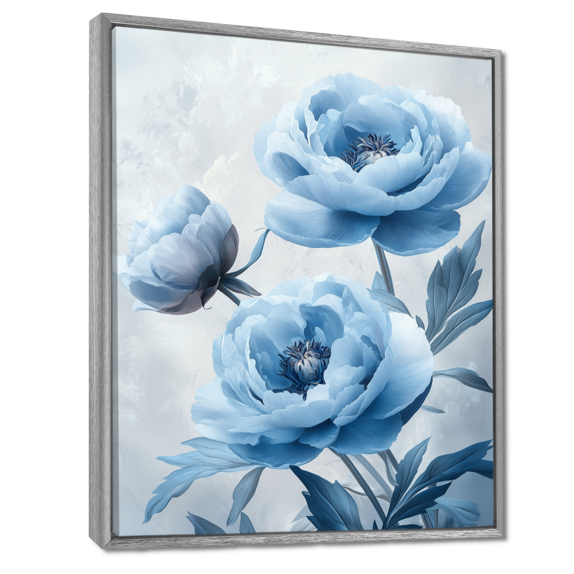 Winston Porter Callender Blue Velvet Peonies Blooms III - Peonies Wall ...