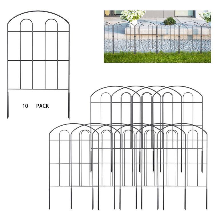 CELLPAK 24'' H x 13'' W Black Metal Fencing & Reviews | Wayfair