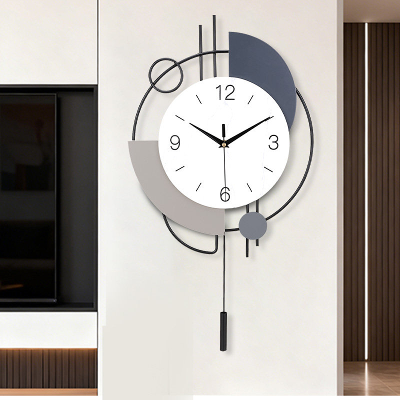 Ebern Designs Metal Wall Clock ,Wall Art Battery Operated Quartz Wall ...