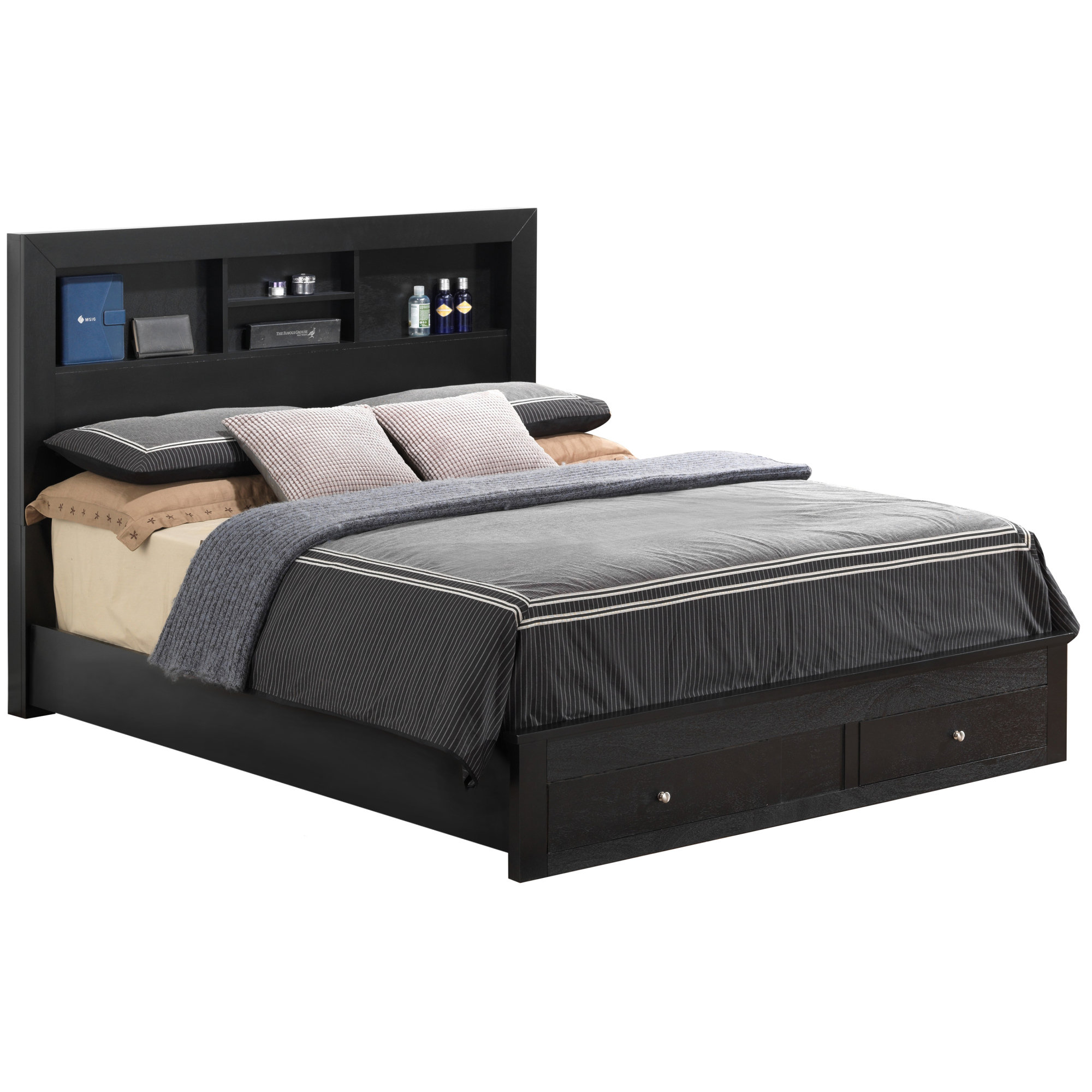 Lark Manor™ Multi-functional Storage Bed Particle Board Contemporary ...