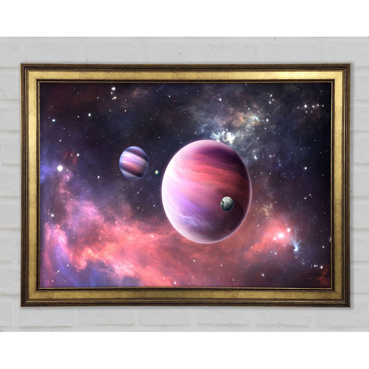 Ebern Designs Planets In Orbit - Single Picture Frame Art Prints ...