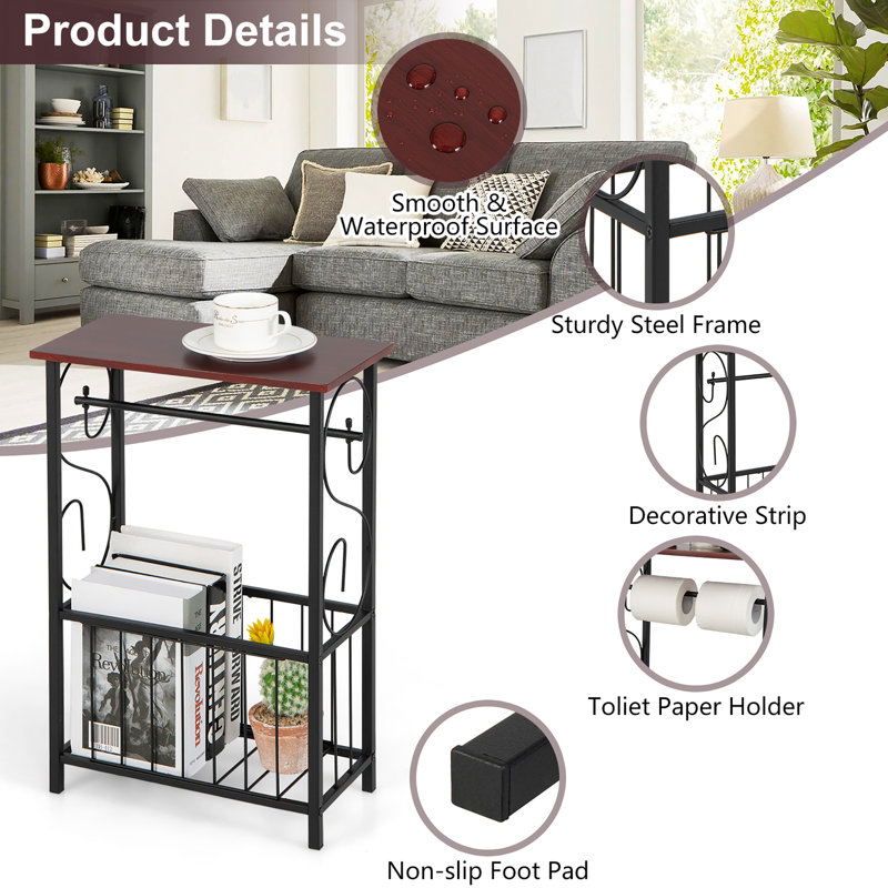 Winston Porter Evalie End Table with Storage & Reviews | Wayfair