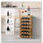 George Oliver Natural Bamboo Freestanding Wine Rack, 6-Tier 24-Bottle ...