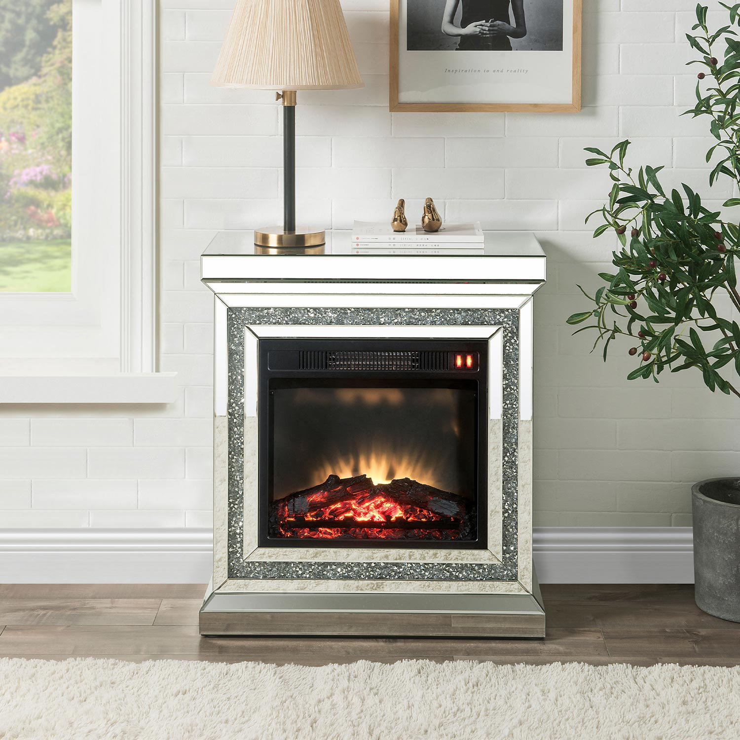 Everly Quinn Cassan Fireplace - Wayfair Canada