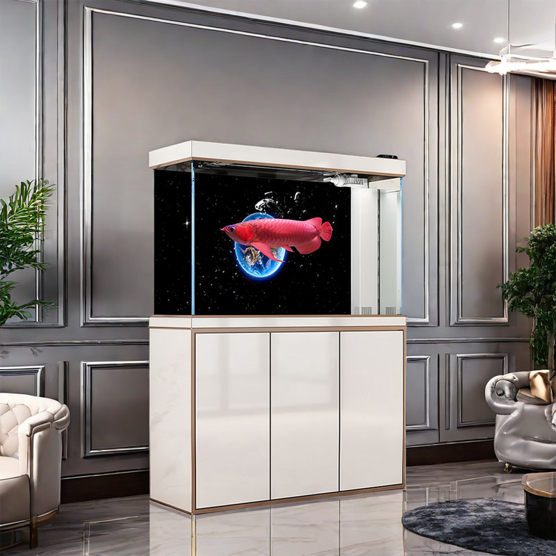 Lingxis White Simple Rectangular Eco Aquarium Tank | Wayfair