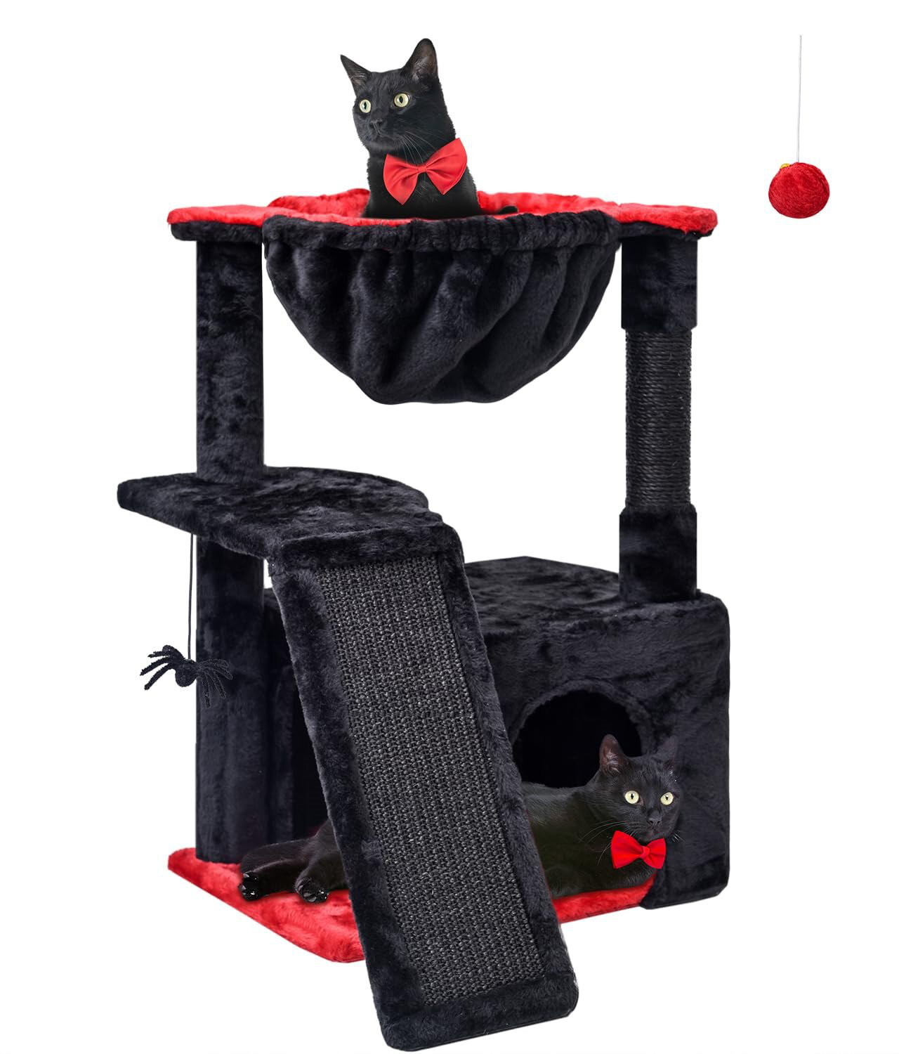 Bayou Breeze Cat Tree for Indoor Cats Large Adult,Condo with Plush ...