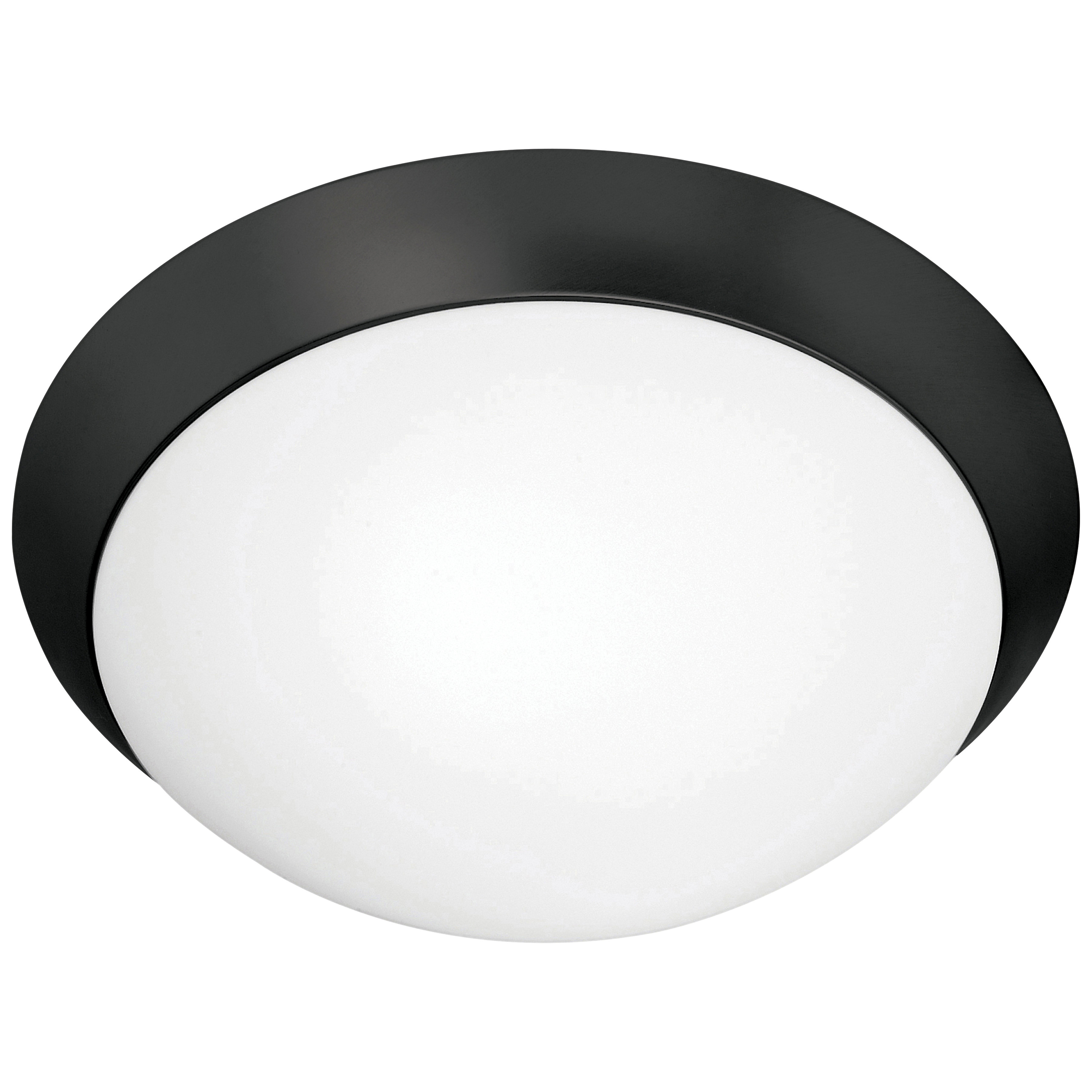 Wrought Studio Cuttler Large Flush Mount - Matte Black Finish - Wayfair ...