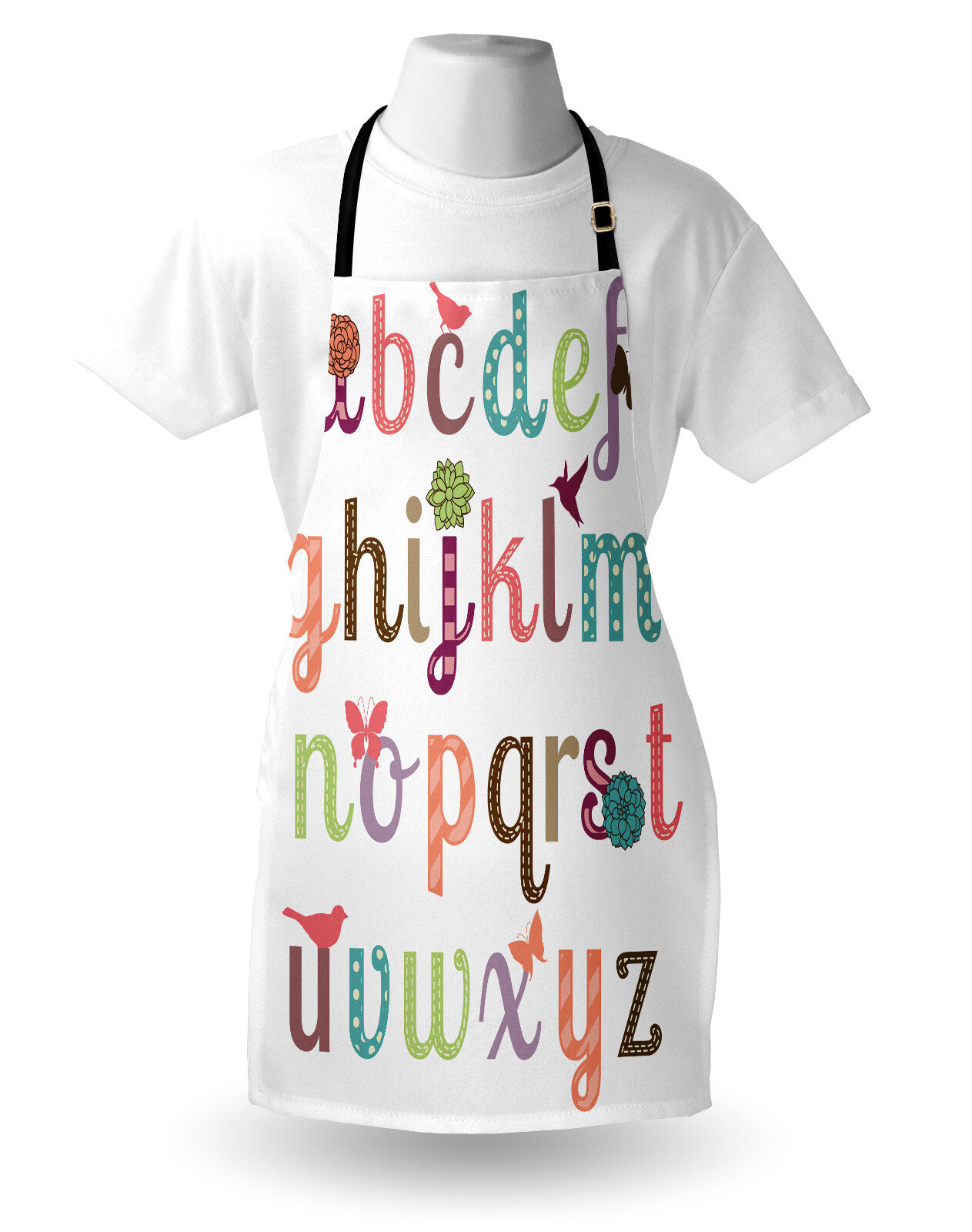 East Urban Home Letters Apron Unisex, Girly Feminine Alphabet, Adult ...