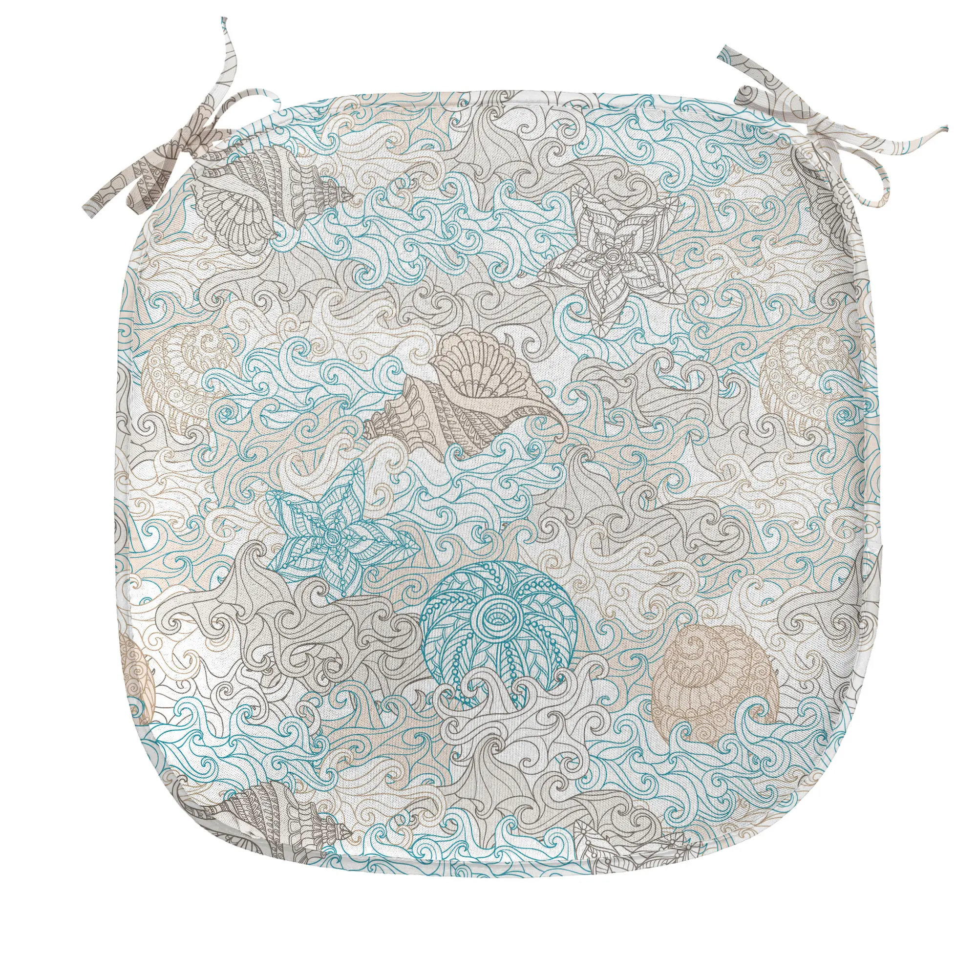 East Urban Home Toned Sea Shell Starfish Mollusk Seahorse Coral Reef ...