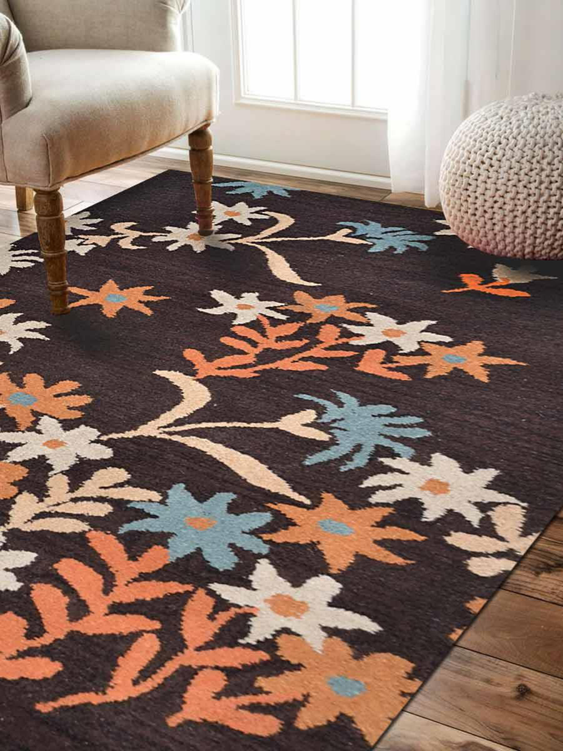 Alcott Hill Cohocton HAND TUFTED WOOL ECO-FRIENDLY AREA RUGS, Brown ...