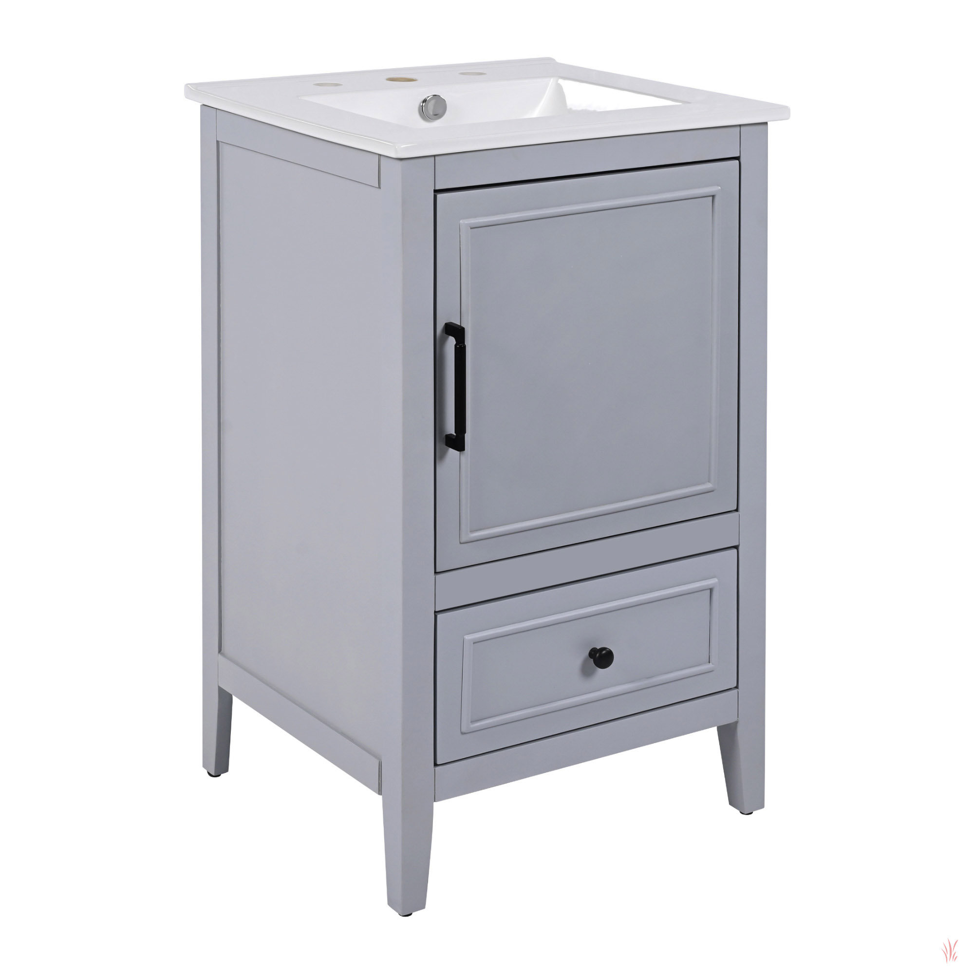 Winston Porter 20" Bathroom Vanity With Sink, Bathroom Cabinet With A ...