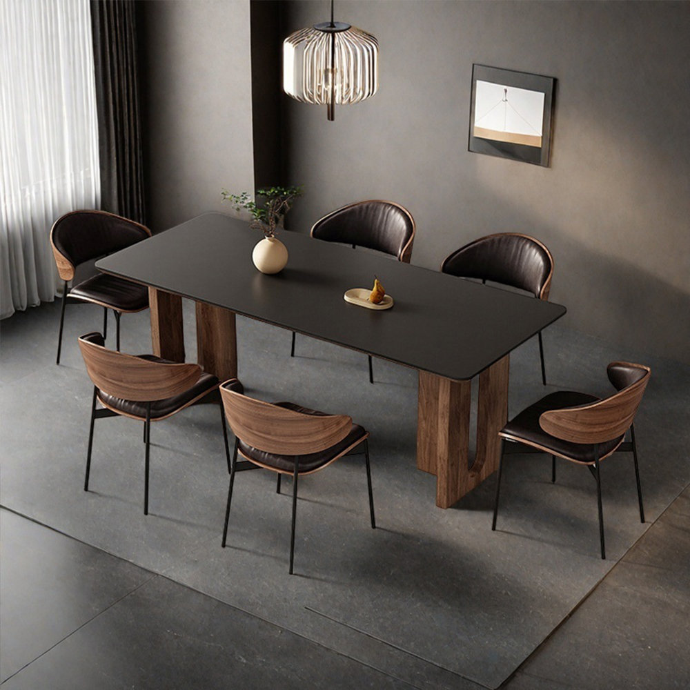 Elamer Home modern simple dining table sets | Wayfair