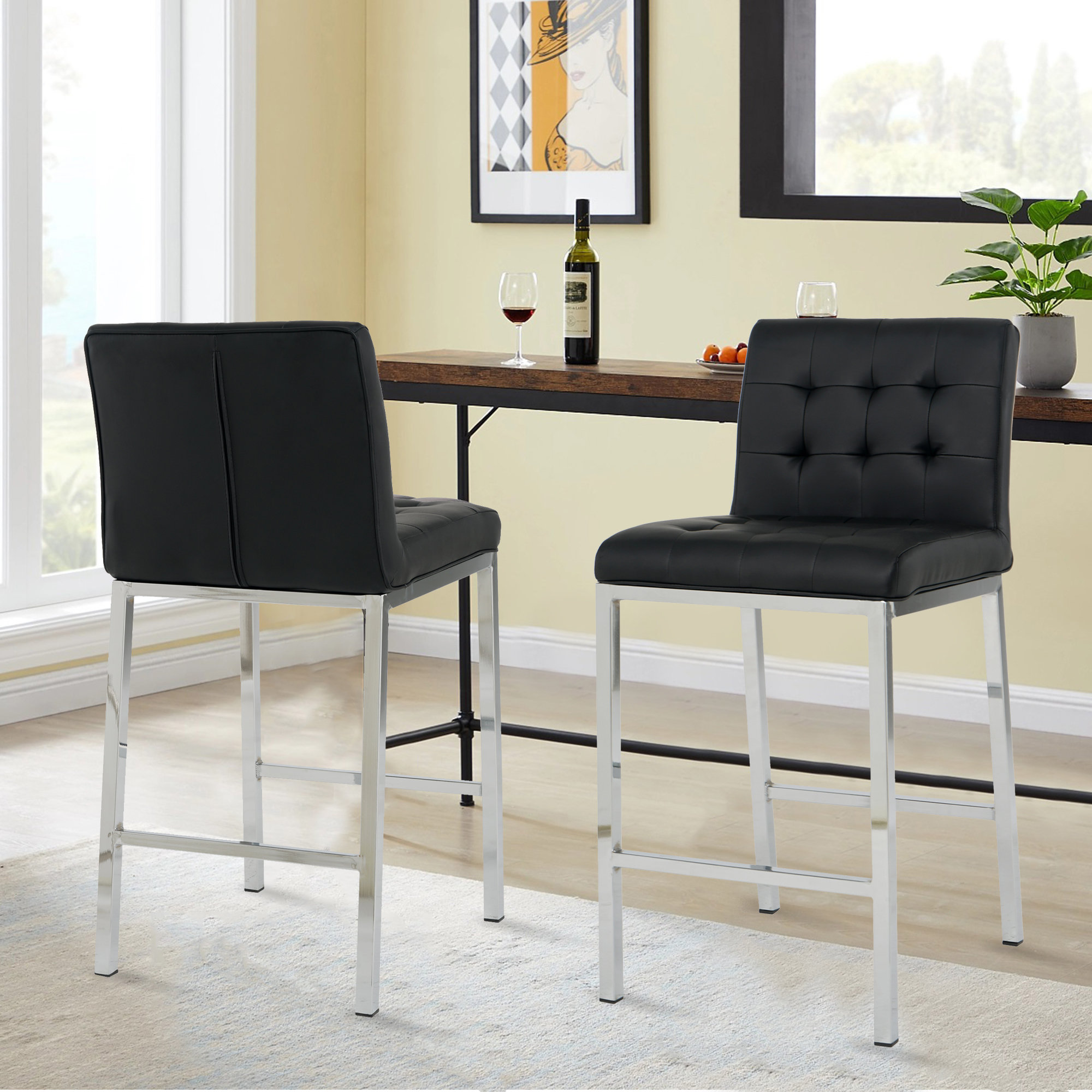 Latitude Run® Takeem 25.39'' Short Counter Stool | Wayfair