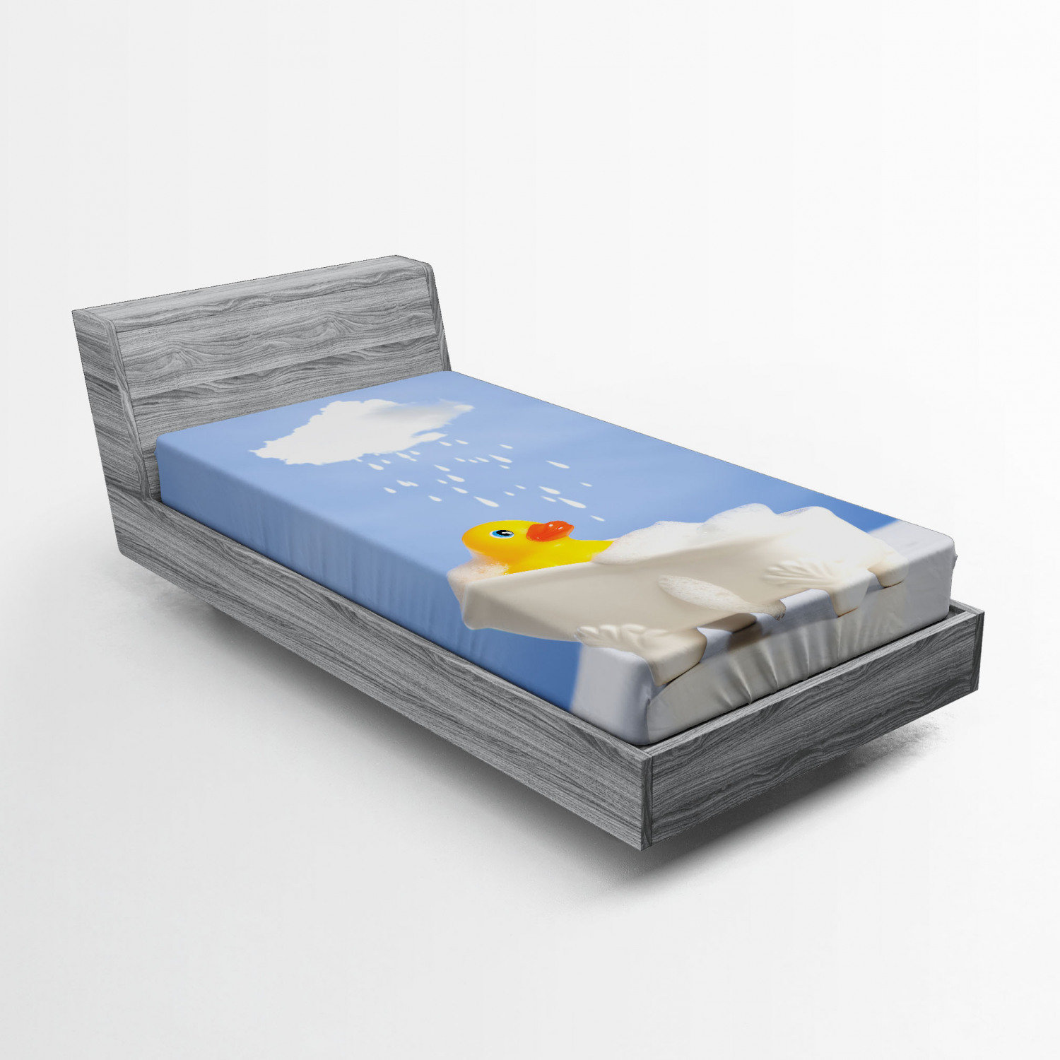 Ambesonne Rubber Duck Microfiber Fitted Sheet | Wayfair
