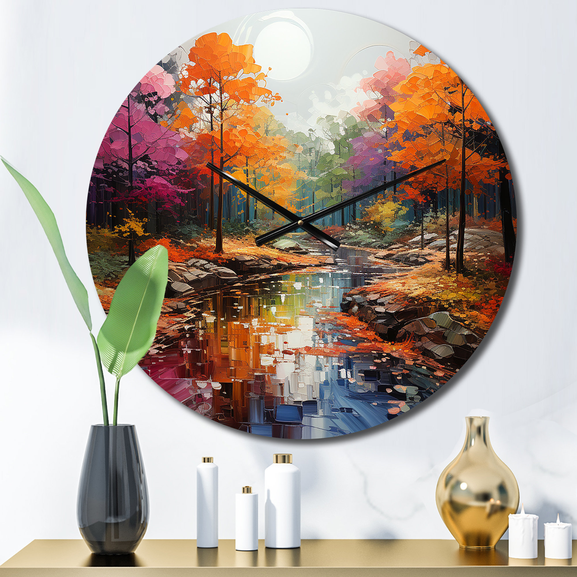 East Urban Home Colorful Neo Primal Forest Collage II - Forest Wall ...