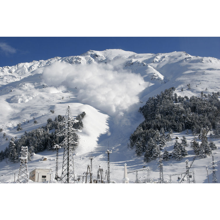 Alpen Home Dry Snow Avalanche With A Powder Cloud by Med_ved - Wrapped ...