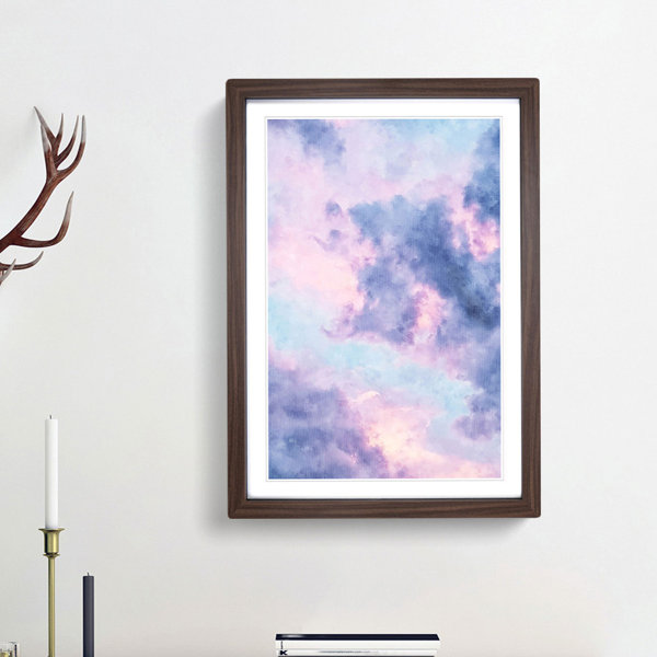 East Urban Home The Purple Clouds - Picture Frame Painting Print ...
