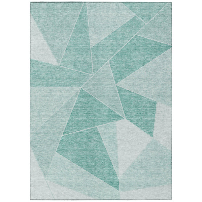 HomeRoots Rectangle Machine Woven Area Rug | Wayfair