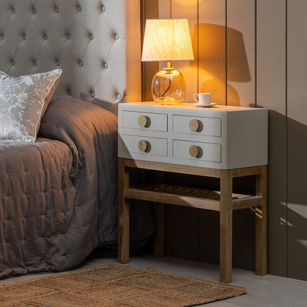 Brambly Cottage Caolan 63cm Solid Wood Console Table | Wayfair.co.uk