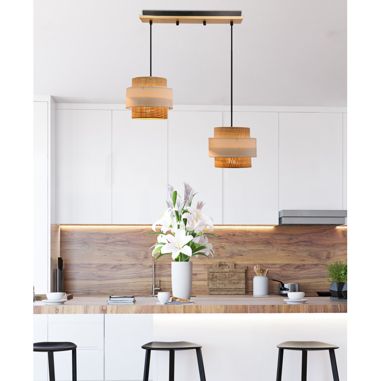 Bay Isle Home Alesa - Light Steel Kitchen Island Pendant | Wayfair.co.uk