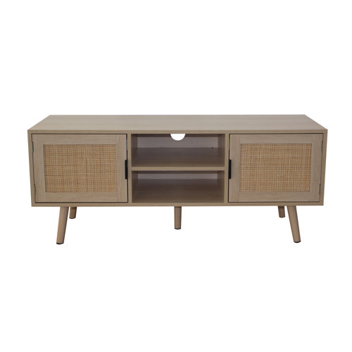 George Oliver Boyt Rattan TV Stand for TV's up to 55 & Reviews | Wayfair