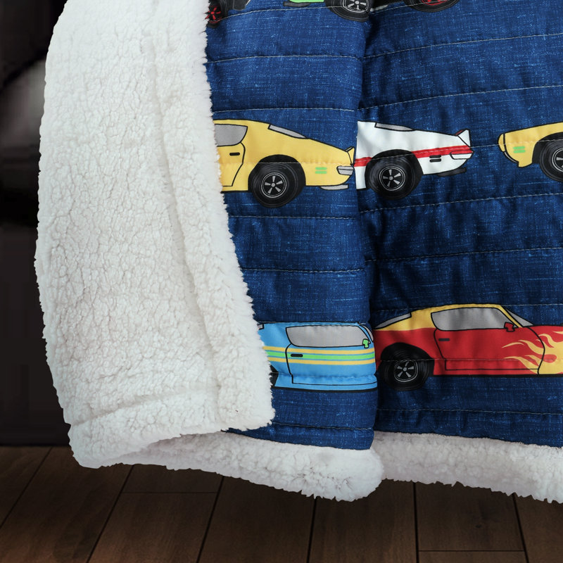Lush Decor Race Cars Throw & Reviews | Wayfair