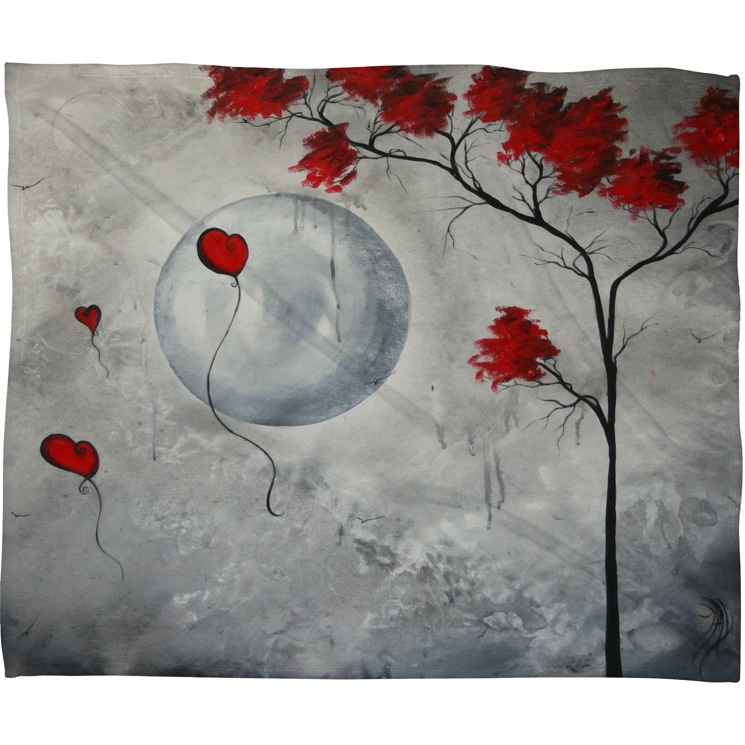 Deny Designs Far Side Of The Moon Throw Blanket & Reviews | Wayfair