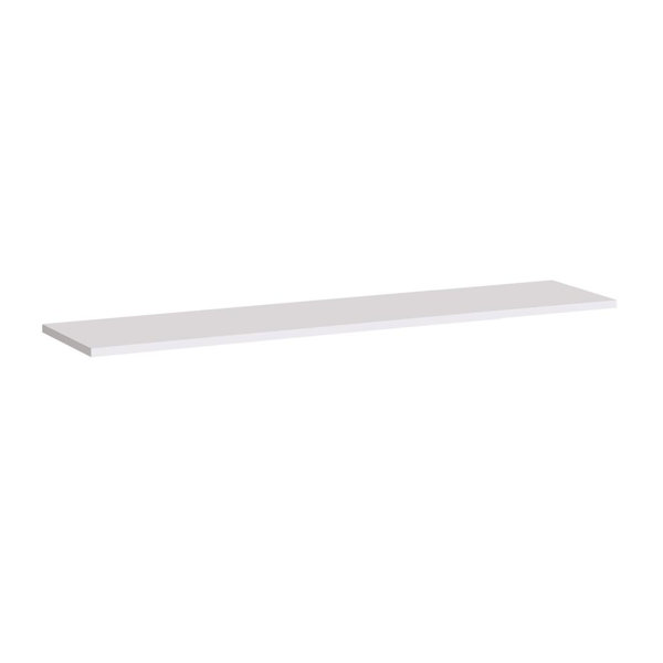 17 Stories Switch PW1 Long Wall Shelf 180cm White - Gloss Accent Ledge ...