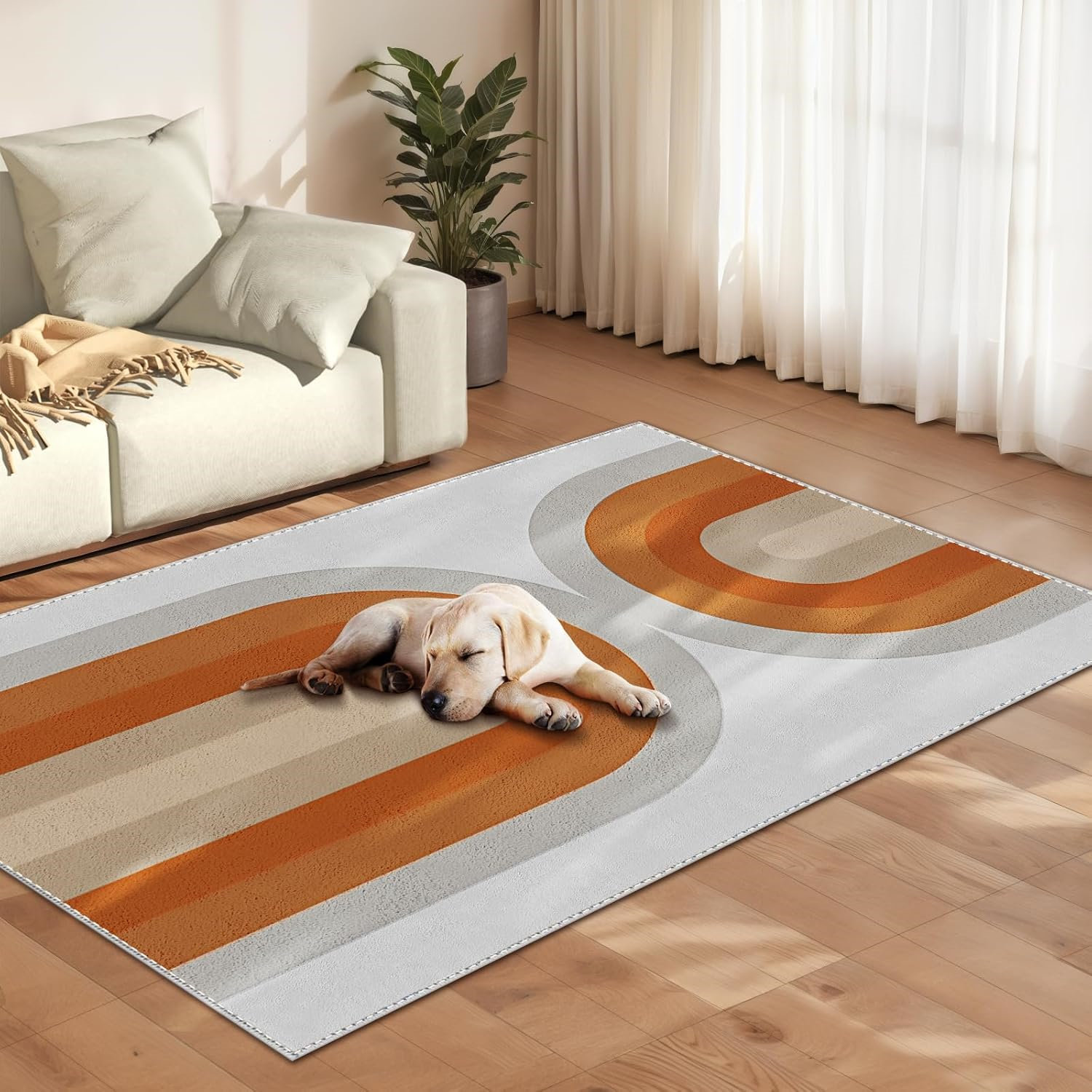 Corrigan Studio® 5X7 Washable Non Slip Area Rugs,Boho Low-Pile Rug ...