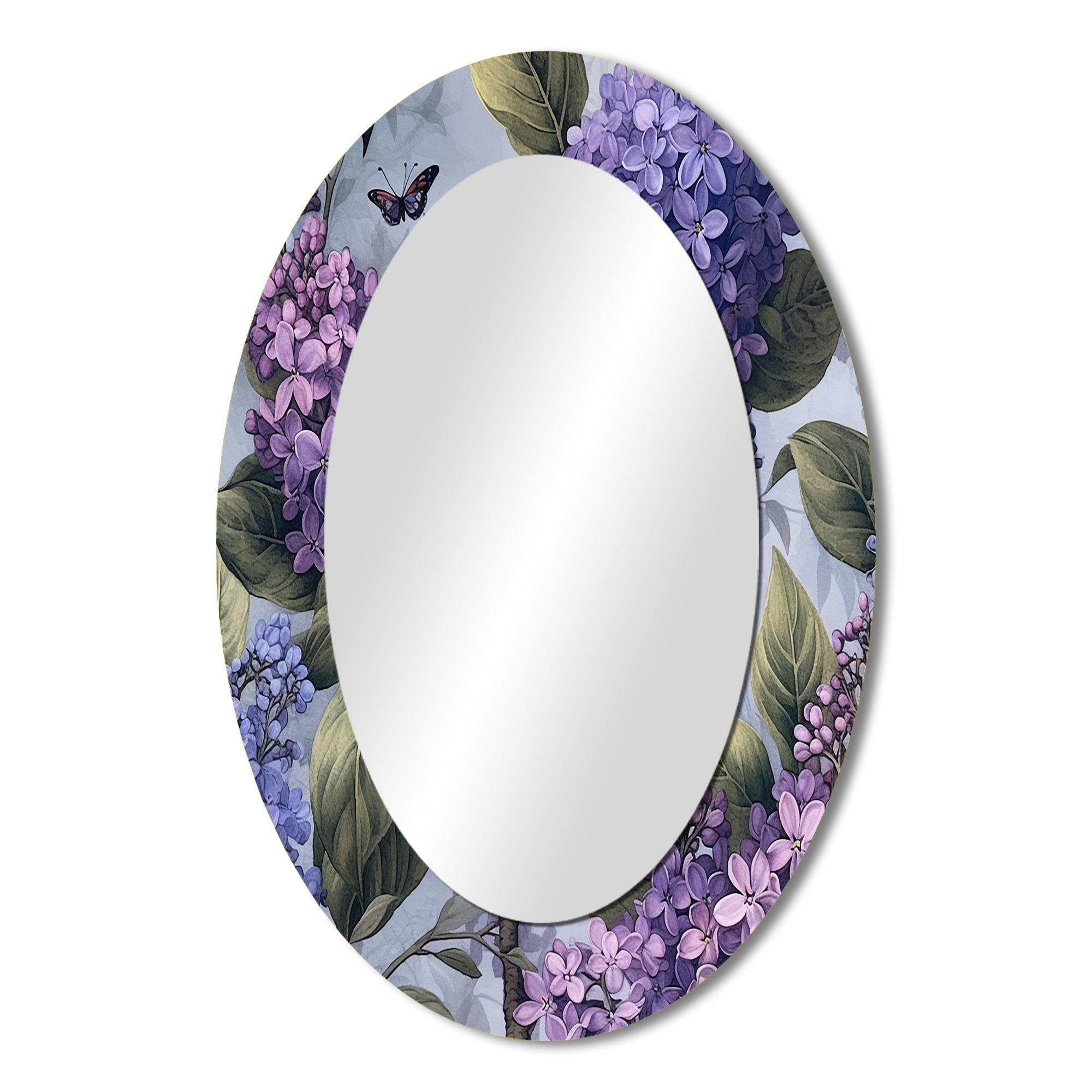 Dakota Fields Purple Lilacs Fragrant Blossoms II - Large Oval Wall ...
