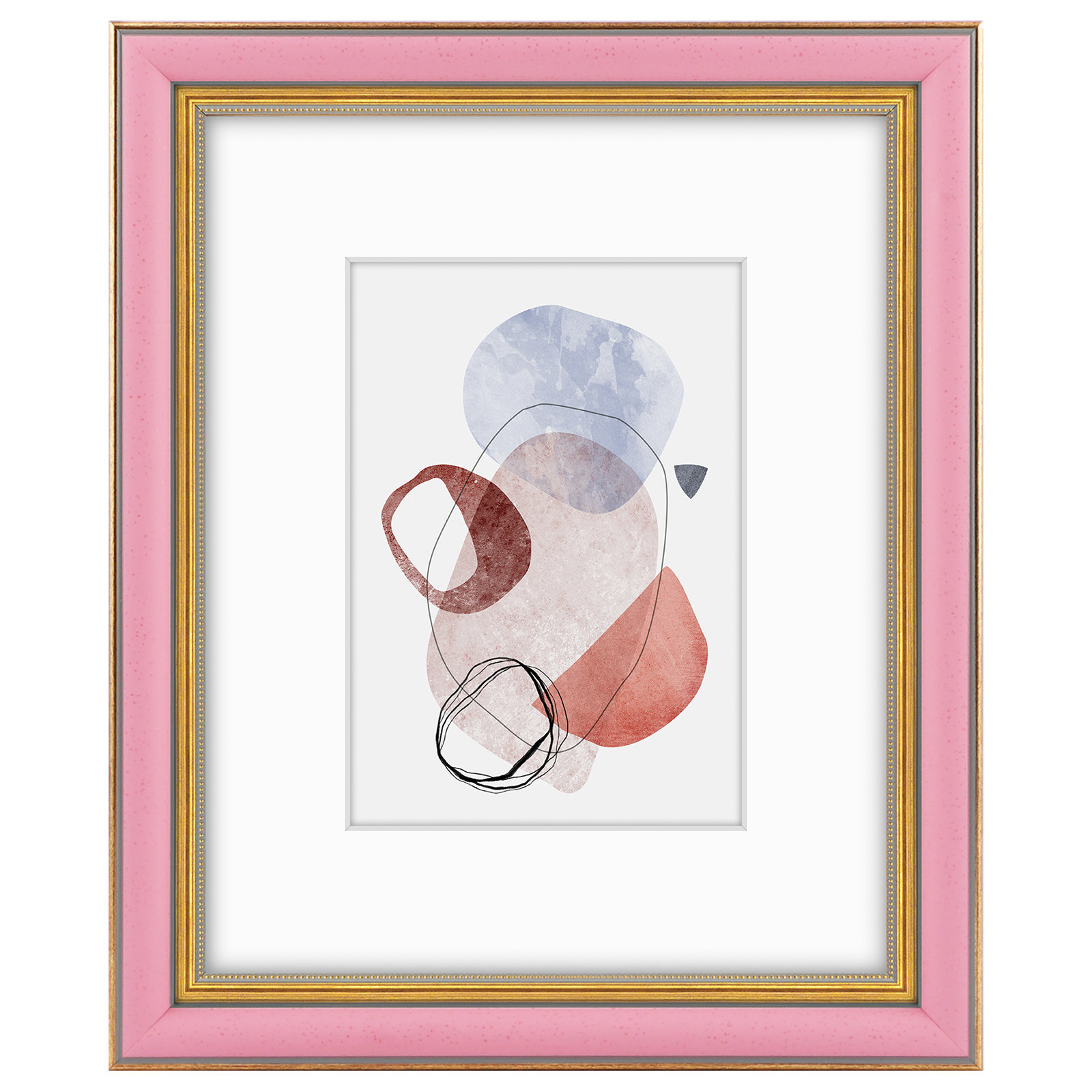 Ebern Designs Vintage Pink Gold Picture Frame | Wayfair